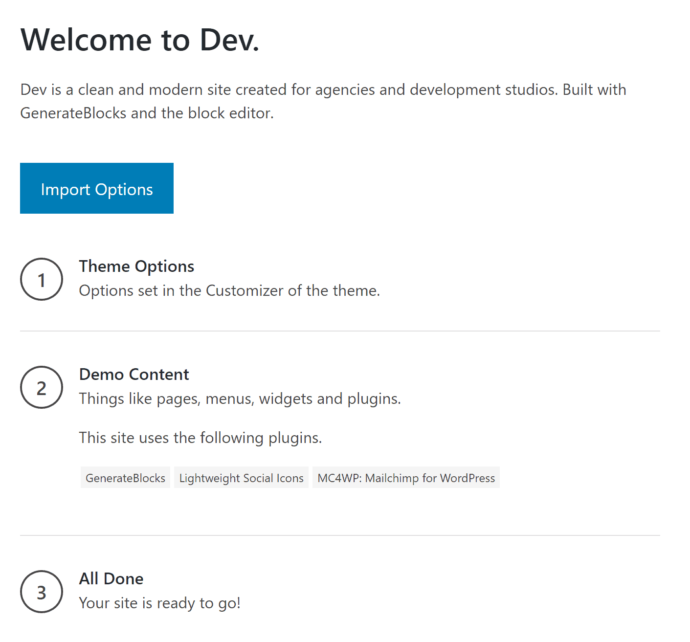 Design your WordPress site using the GeneratePress site library Design your WordPress site using the GeneratePress site library